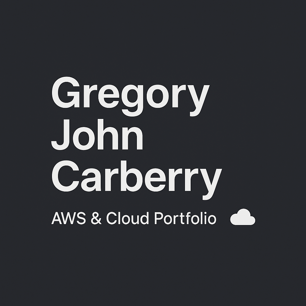 Gregory John Carberry — Cloud Portfolio